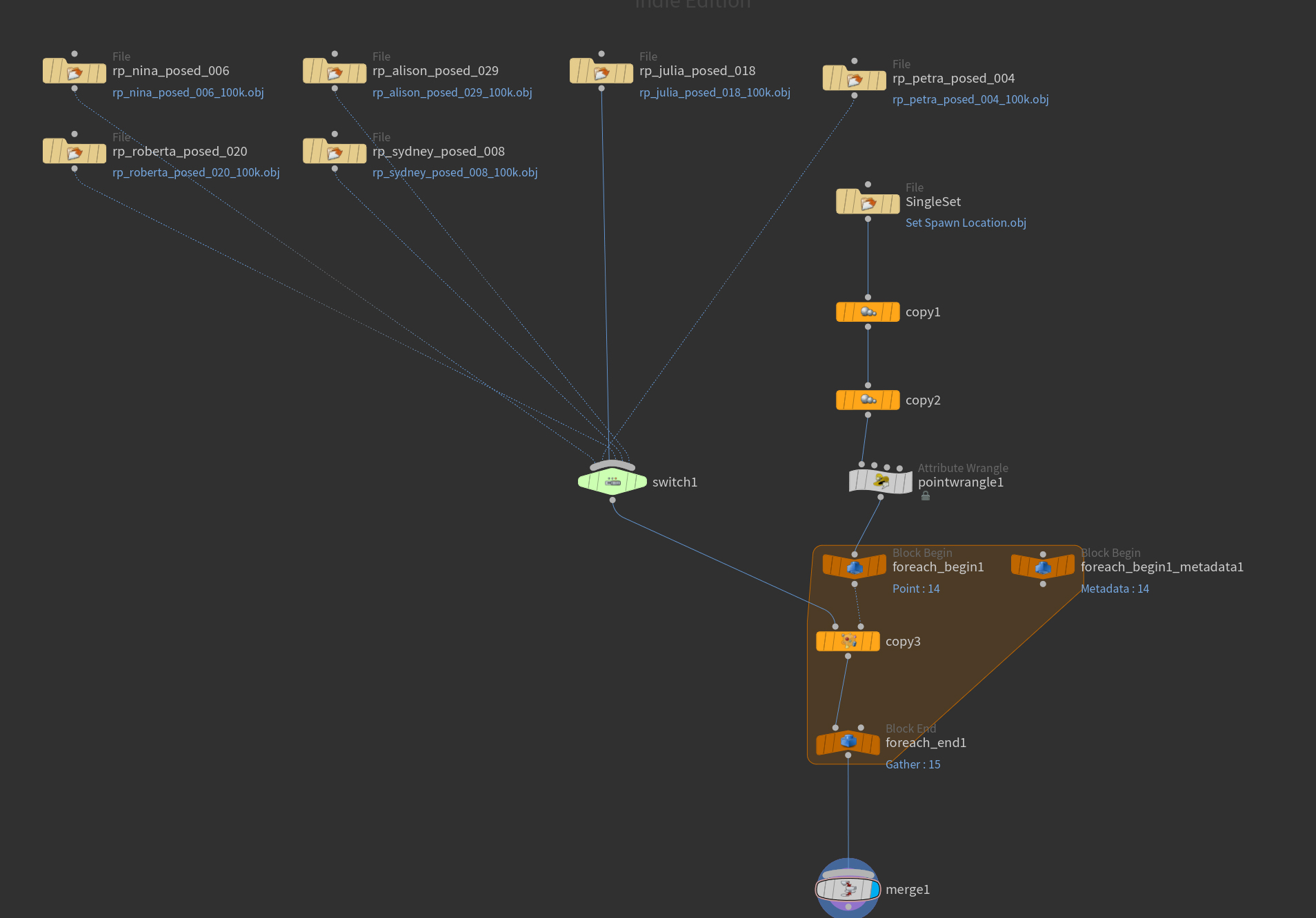 Export Separate Objects Out Of Copy To Points Loop General Houdini ions Od forum