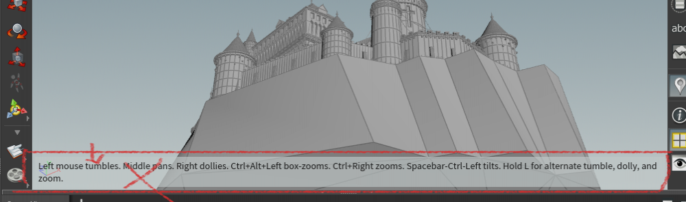 How Do I Turn Off The Viewport Window Bottom Description General Houdini ions Od forum