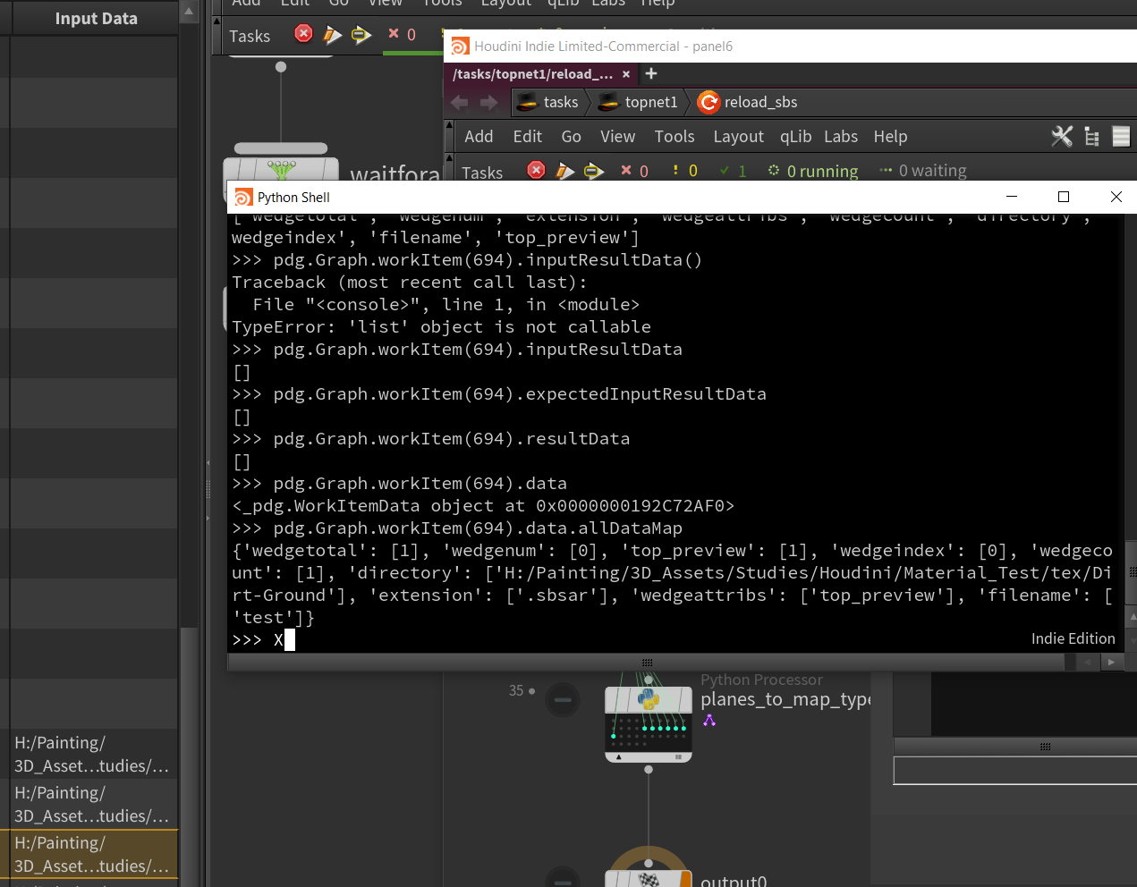 How To Get pdg input And pdg output In Python Scripting Od forum